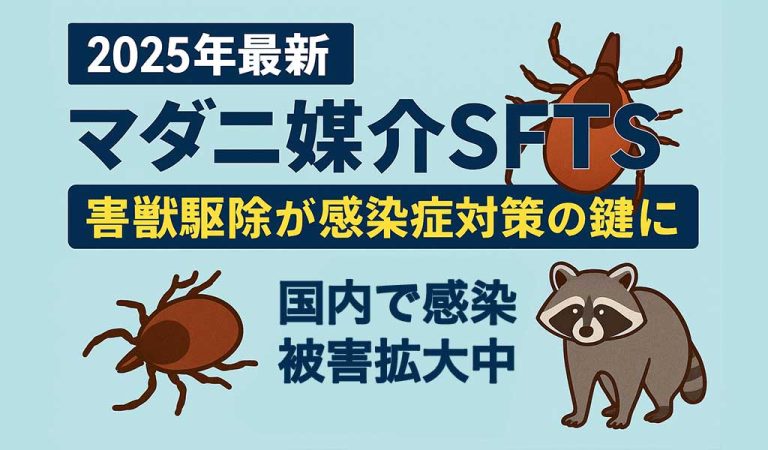 【2025年最新】マダニ媒介SFTSが国内で拡大中｜アライグマ・ハクビシンなどの害獣駆除が感染症対策の鍵に | 有害鳥獣駆除防除研究センター